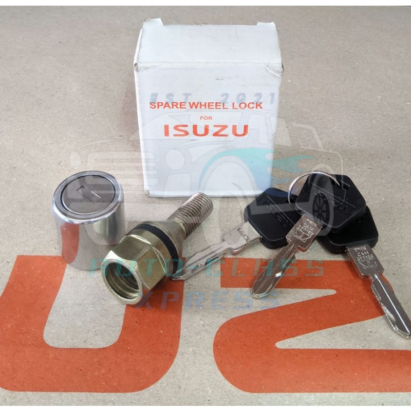 Genuine Spare Tire Lock with 3 Keys For Isuzu Crosswind XUV/XUVi or ...