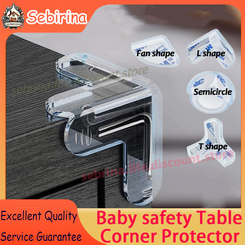 Baby Safety Table Corner Silicone Protector Transparent Table Edge ...
