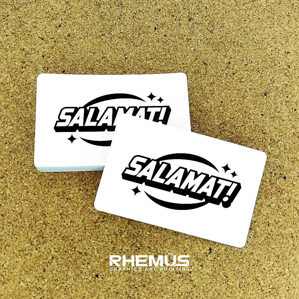 25pcs SALAMAT | Thank You Card | Black and White | Minimal | ATM Size ...