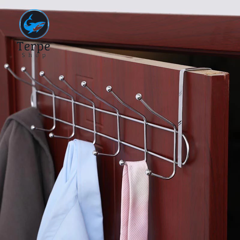1pc Door Rear Rack Double-Layer 14 Hooks Back Dorr Hook Clothes Hangers ...