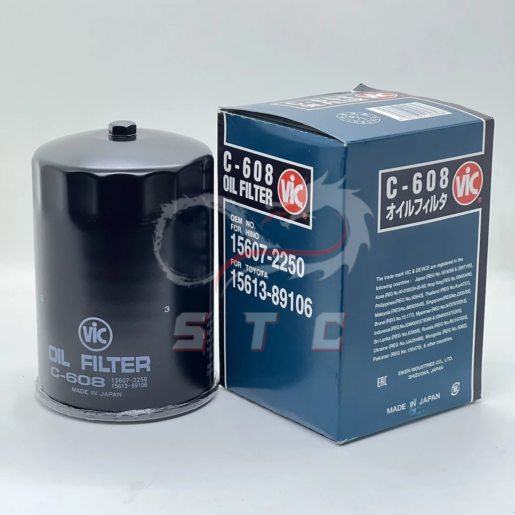 C-608 Vic Oil Filter Hino Dutro 300 W04D-TP '14-, WU600L | Shopee ...