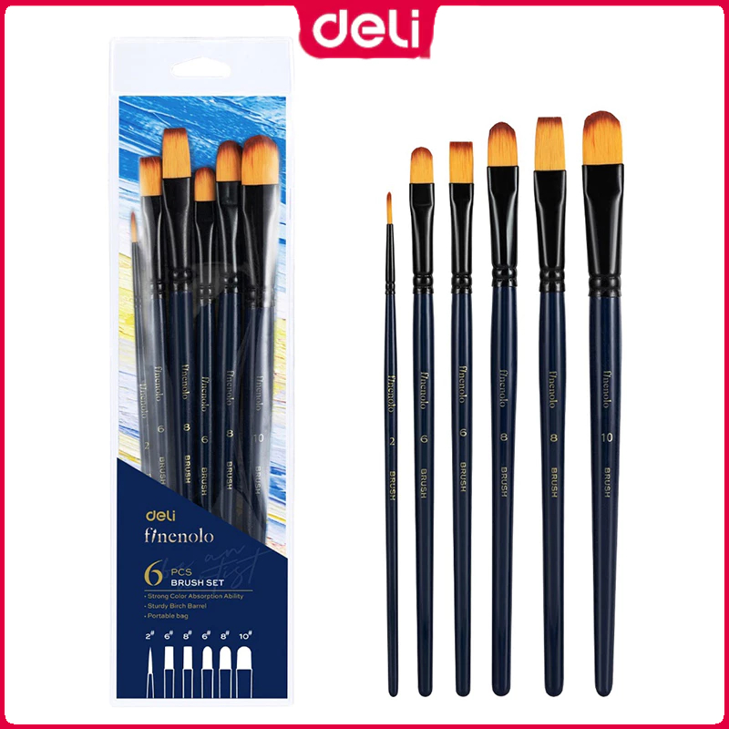 Deli EC278 Art Watercolor Painting Acrylic Brush Set | Shopee Philippines