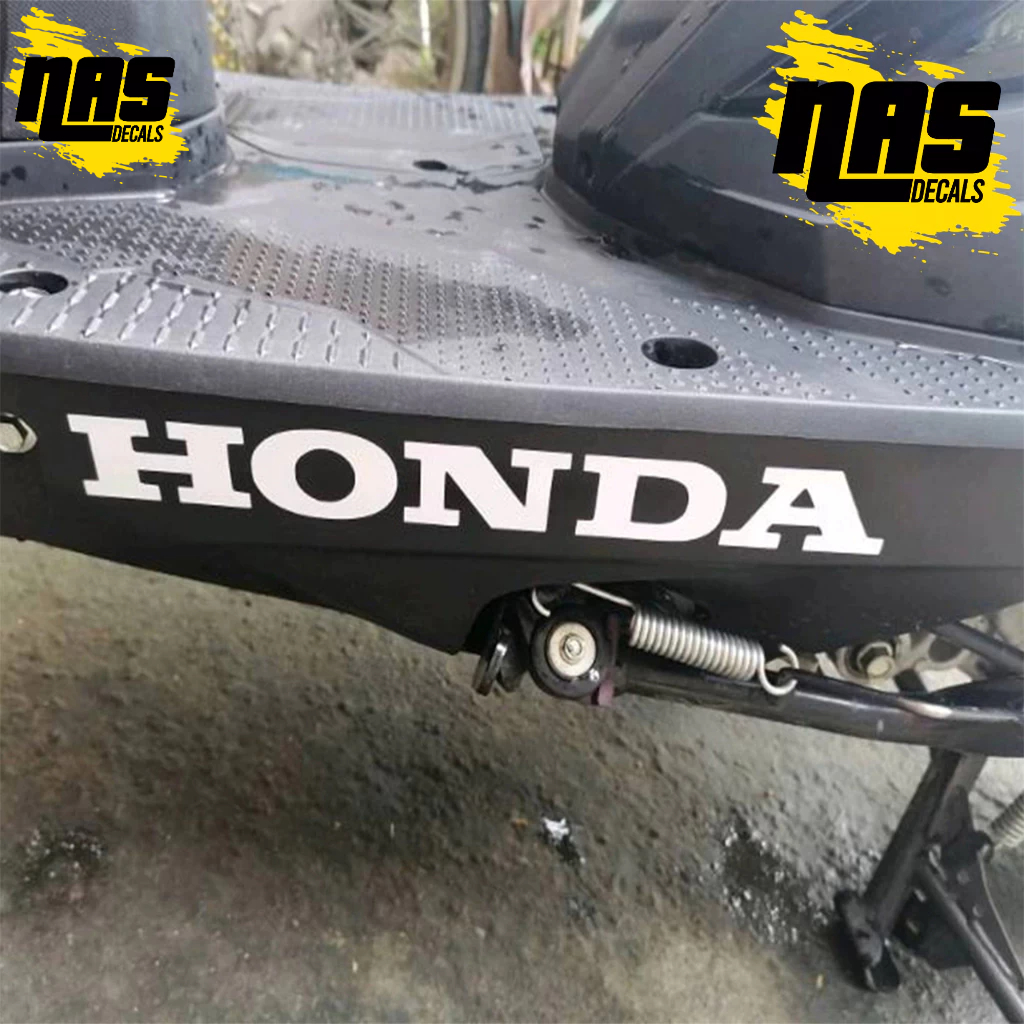 2pcs HONDA Side Skirt Motorcycle Sticker Decals Step Board Bangka ...