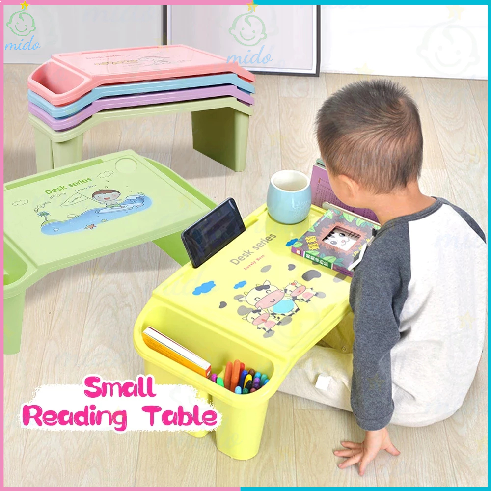MD Children's Plastic Study Desk With Double Sides Storage Pocket Small ...
