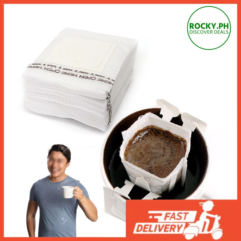 50pcs Coffee Drip Bag Empty Coffee Drip Filter Bag Paper Dripper Maker ...