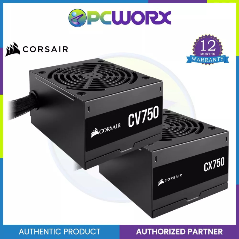 Corsair CV750 / CX750 750Watts 80+ Bronze Certified Power Supply ...