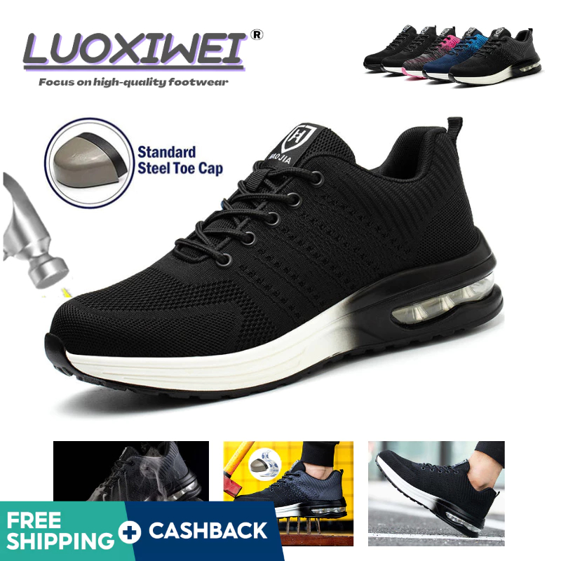 Safety Shoes For Men Steel Toe Rubber Women's Safety Boot Low Cut ...