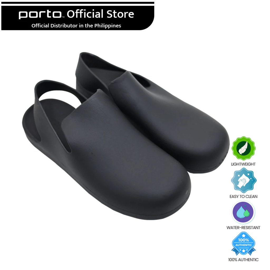 Porto Aitana Cute Waterproof Premium Rubber Clogs For Womens Black ...