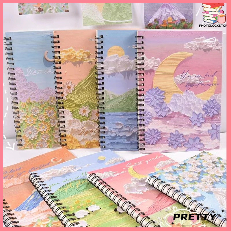 A5 Coil Notebook Spiral Landscape Aesthetic Rollover Notepad A5 ...
