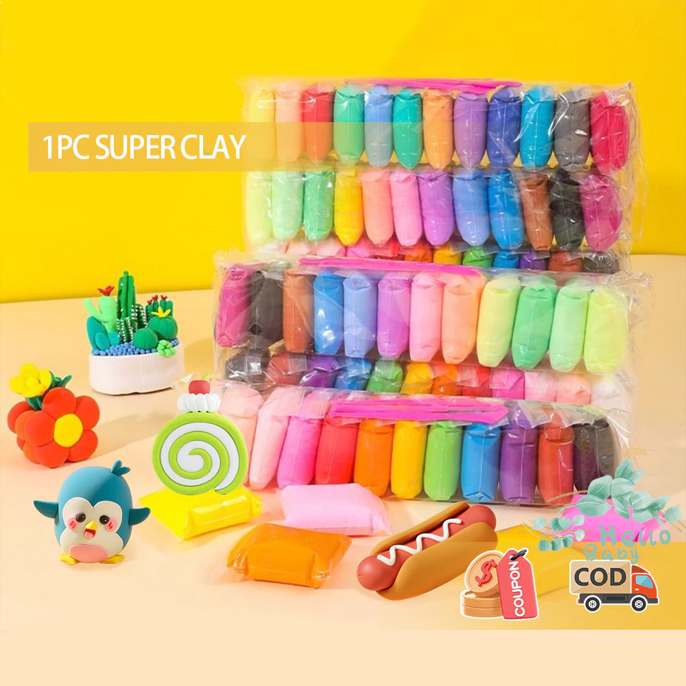 HB 12/24/36pcs Color Air Dry Clay With Tools DIY Lightweight Clay for ...