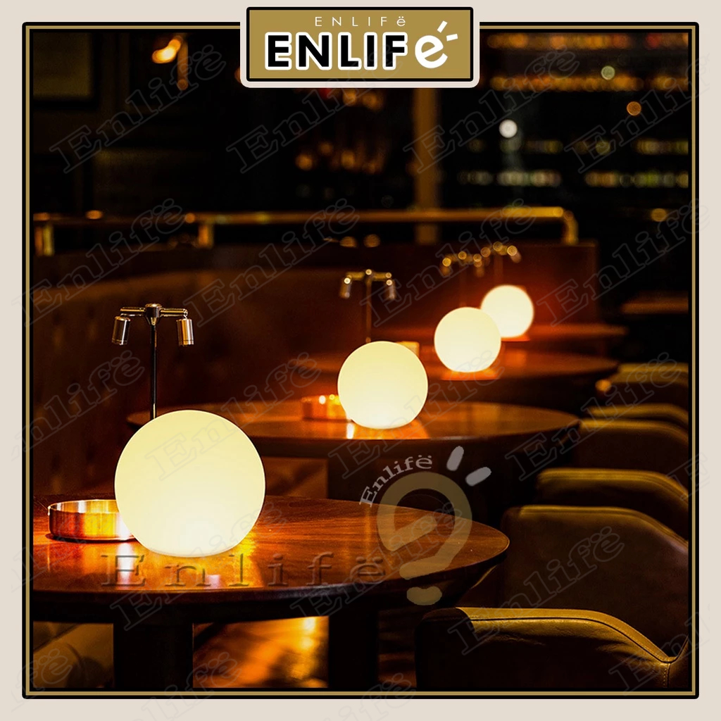 ENLIFë LED Light Ball Table Lamp Night Light with Remote Control 16 ...