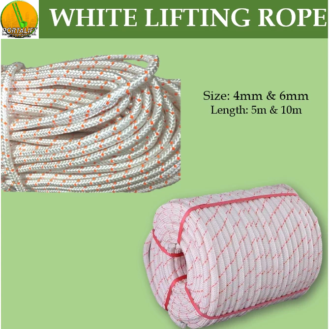 Portalift WHITE ROPE FOR LIFTING BINDING GENERAL USE 75 METERS LONG ...