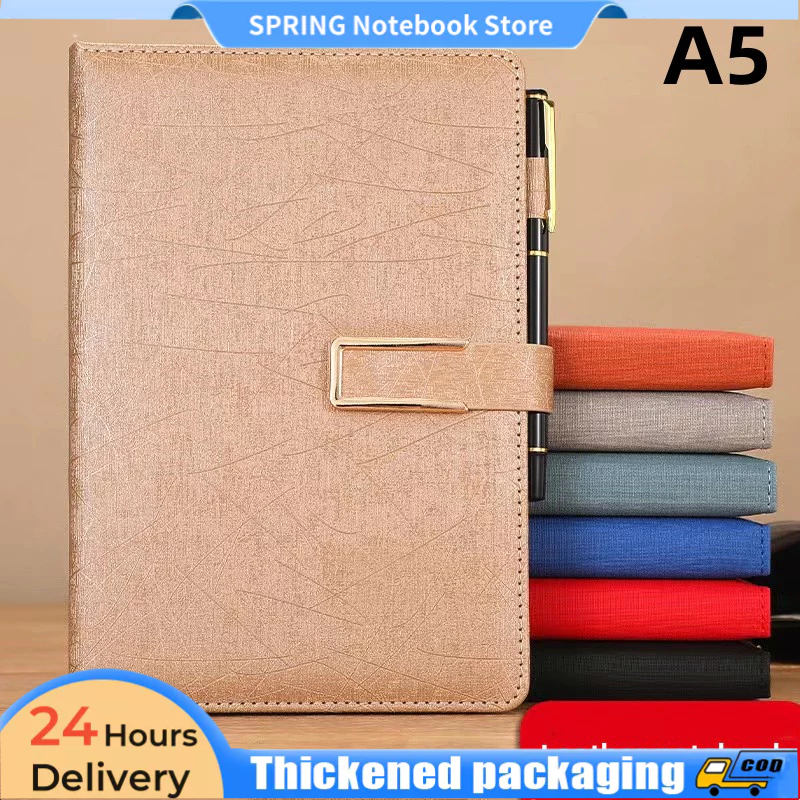 U-type Magnetic Buckle Cloth Notepad A5 Soft Pu Leather Notepad Journal ...