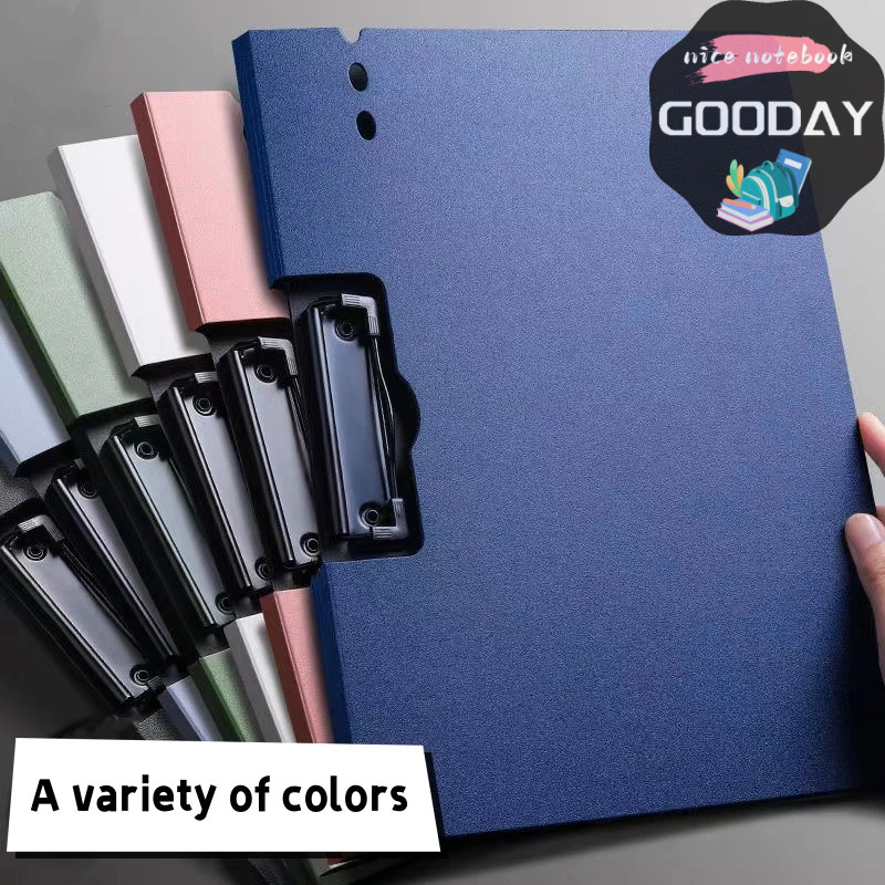 A4 Morandi Color Folder Clip Board Horizontal Vertical Water-proof File Folder Office Supplies ...