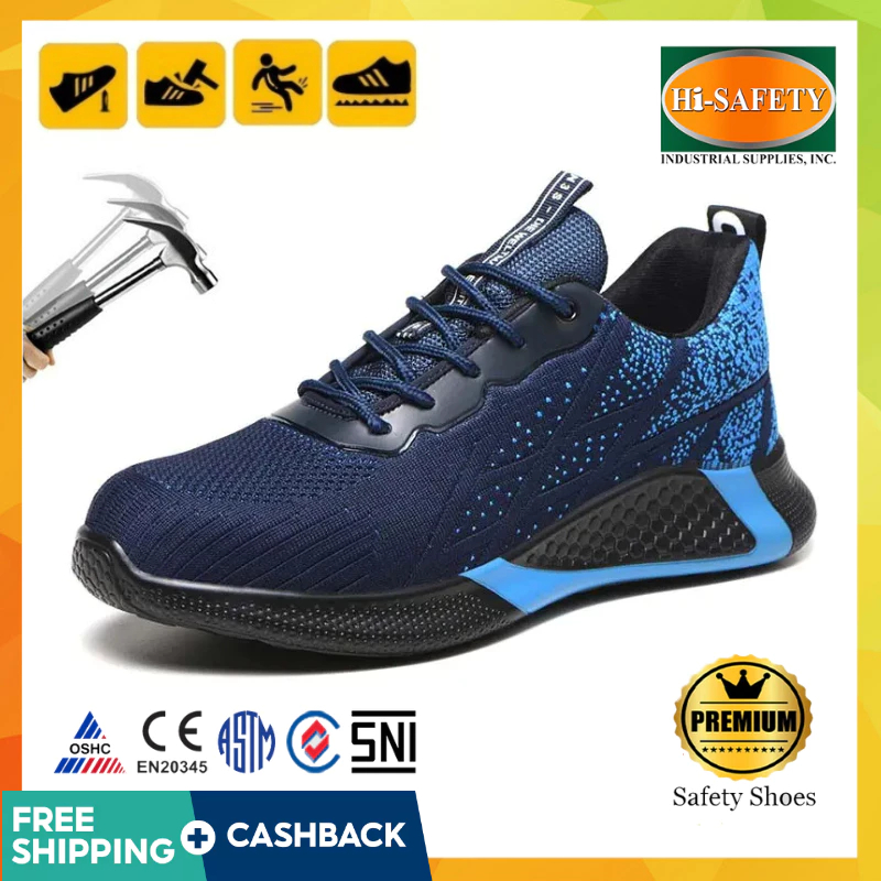 COD Safety Shoes For Men Women Anti-smash-proof Steel Toe Steel Non ...