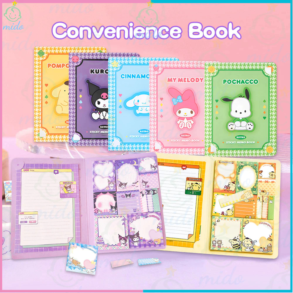MD Convenience Book set Cute Sticky Note Book set Paste Notepad ...
