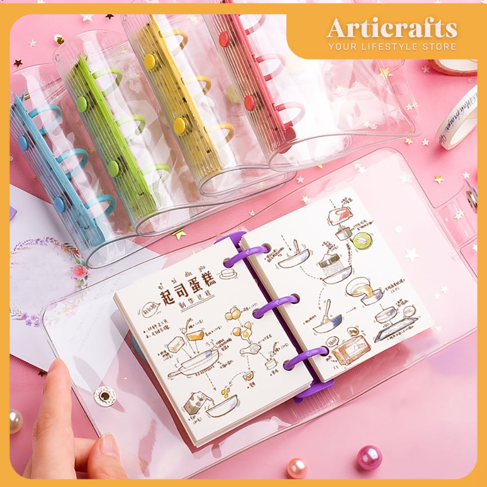 3 Holes Binder Cover and Loose Leaf Refill and Accessories for Binder ...