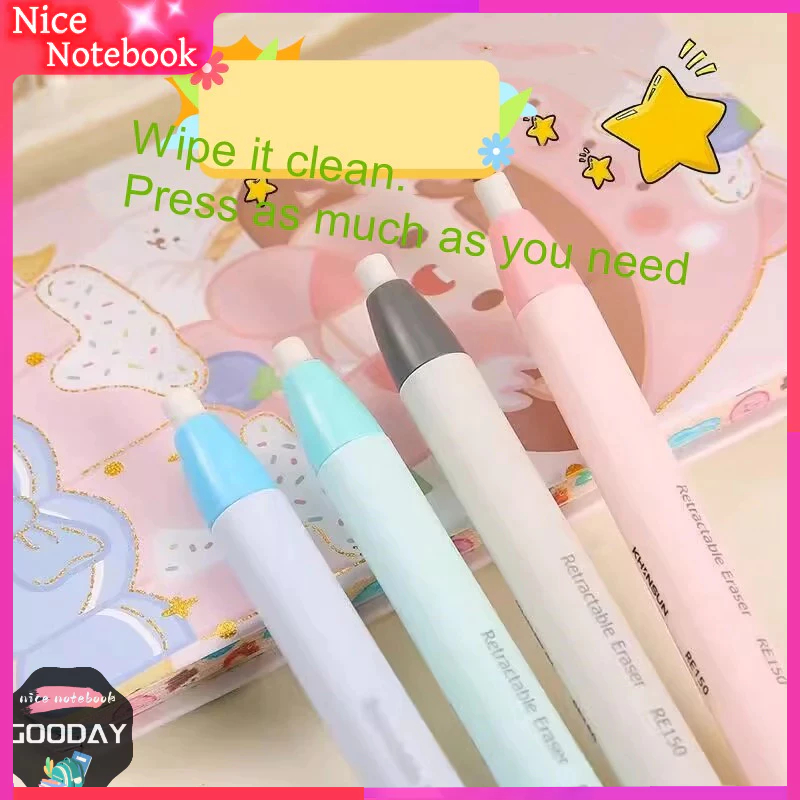 Multiple telescopic pencil rubber press pencil eraser Drawing school ...