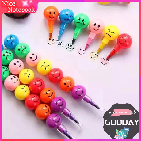 7 IN 1 7-Colors Crayons Colored Pecnils Kids Gift Nice Crayon School ...