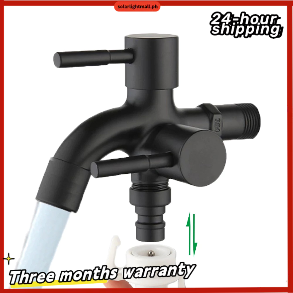 SUS304 Faucet stainless steel 1 Inlet 2 outlet two-way copper valve ...