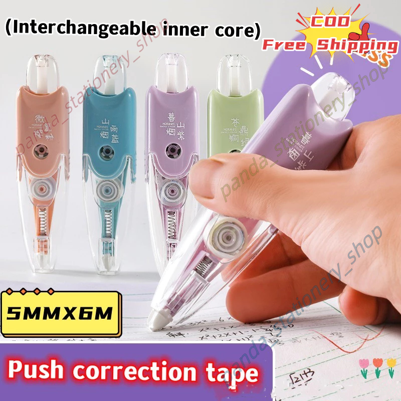 Correction Tape Retractable Refillable correction tape School Supplies ...
