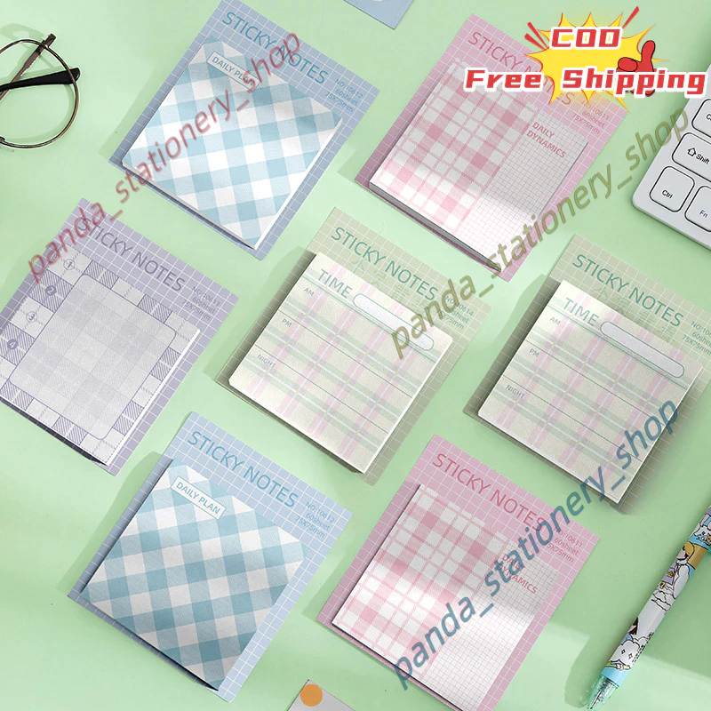 Sticky Note Paper 30 sheets Grid Simplicity Memopad Creative Post-it ...