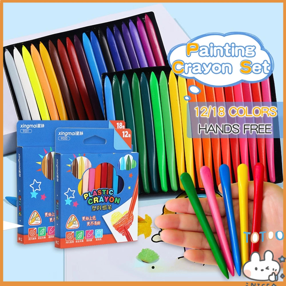 Totoo kid's crayons Painting Safe Non-Toxic Not Dirty Hand Drawing ...