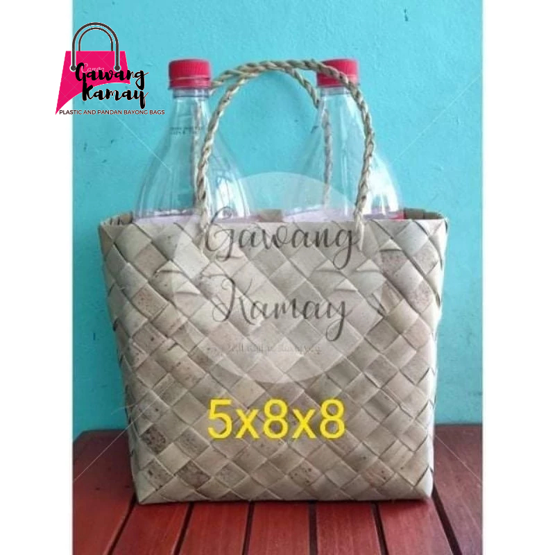 5x8x8 - Native pandan bayong bag (5's or 10's) | Shopee Philippines