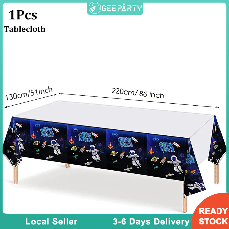 Outer Space Planet Theme Table Cloth Solar System Kids Birthday Party ...
