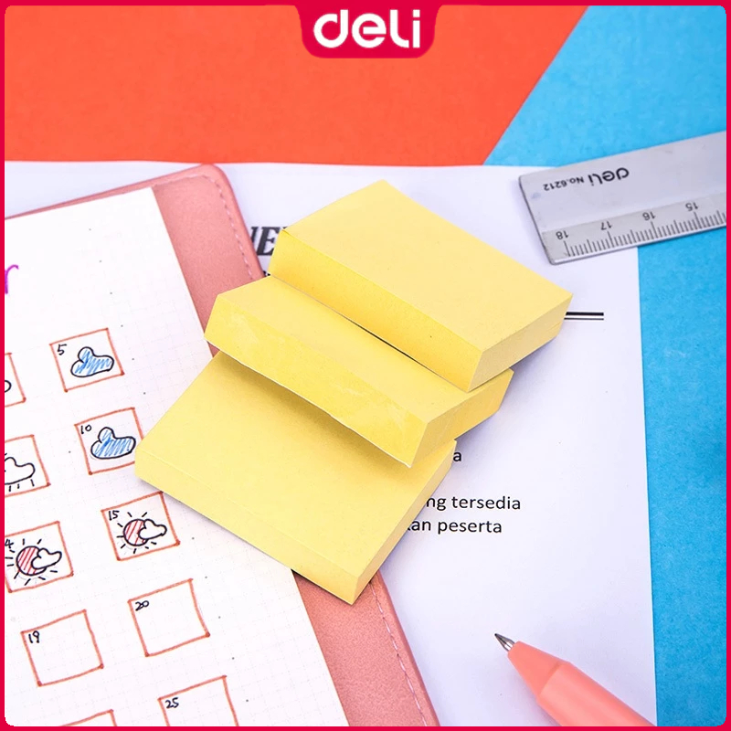 Deli EA00153 Sticker Notes 38×51mm Yellow | Shopee Philippines