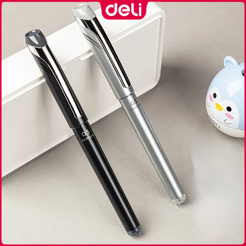 Deli Gel Pen 0.5mm Black Business Pen Sign Pen Writing School Supplies ...