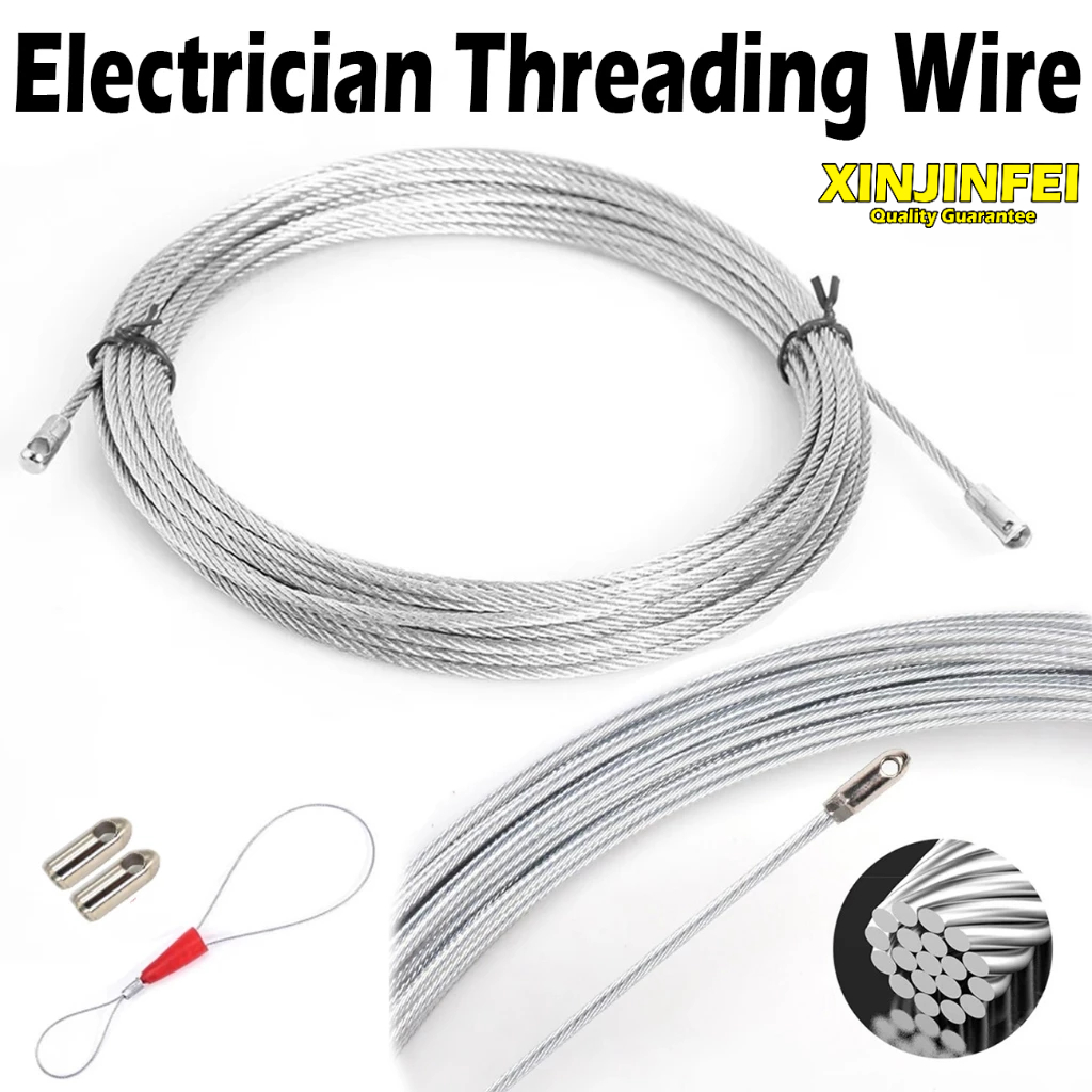 20m 10m Running Puller Leads Strong Wire Rope Threader Electrician ...