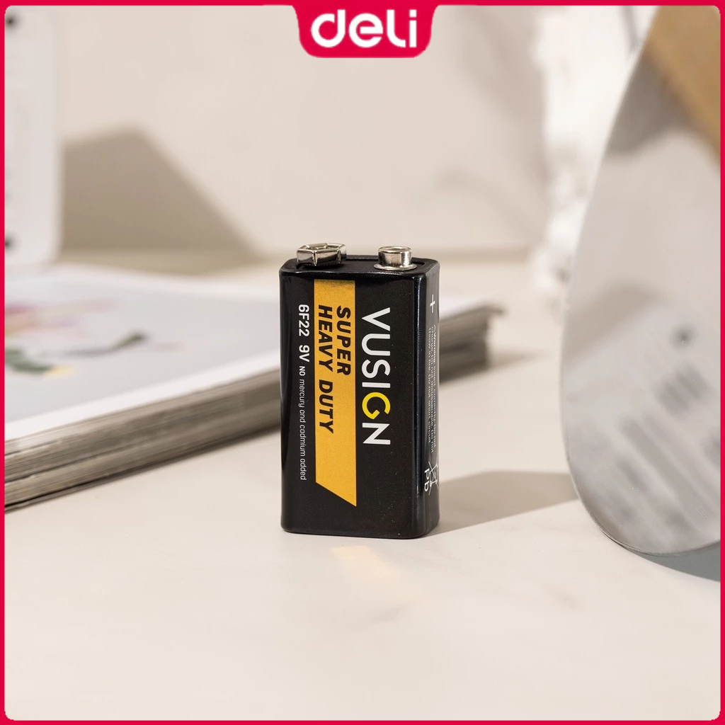 Deli EL207 Carbon 9V Battery 1 Piece Suction Card | Shopee Philippines