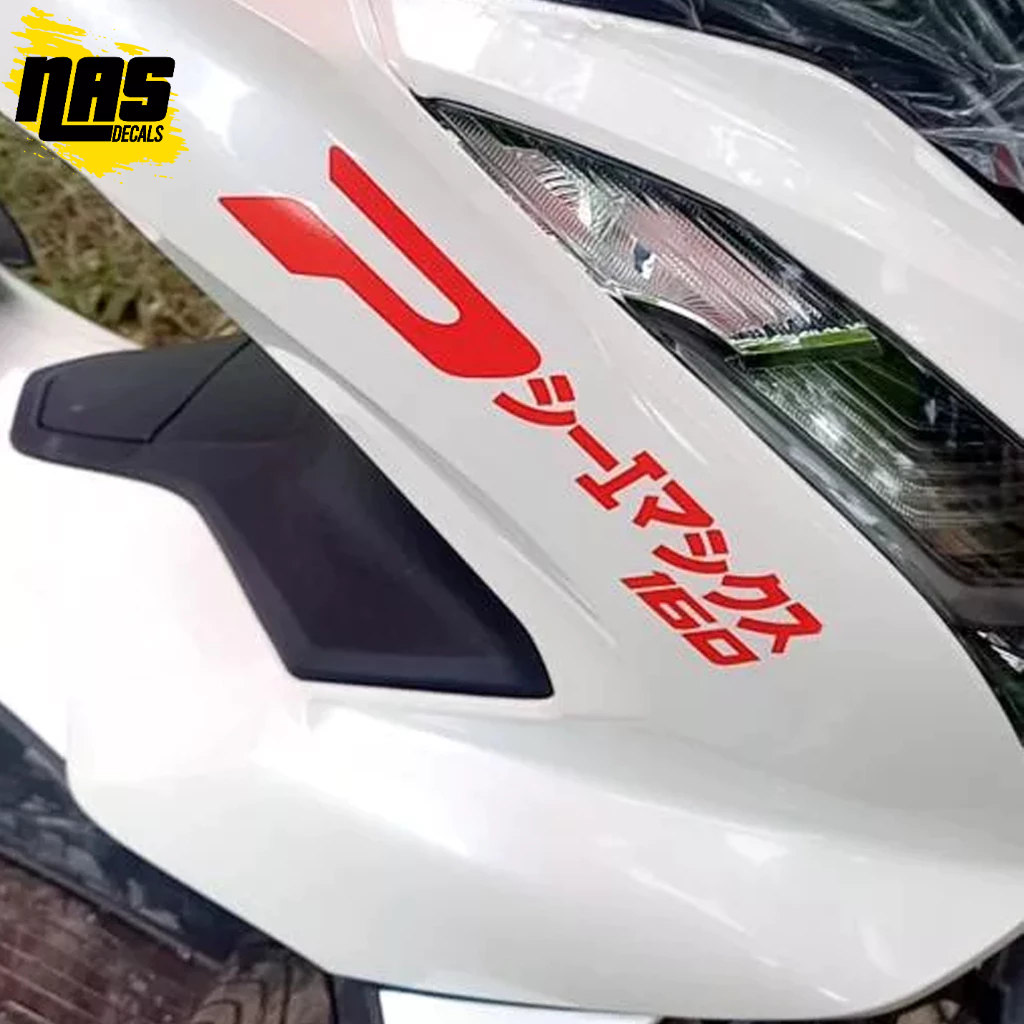 HONDA PCX 160 Front Fairing Speed hunter Japanese Text Sticker Decals ...