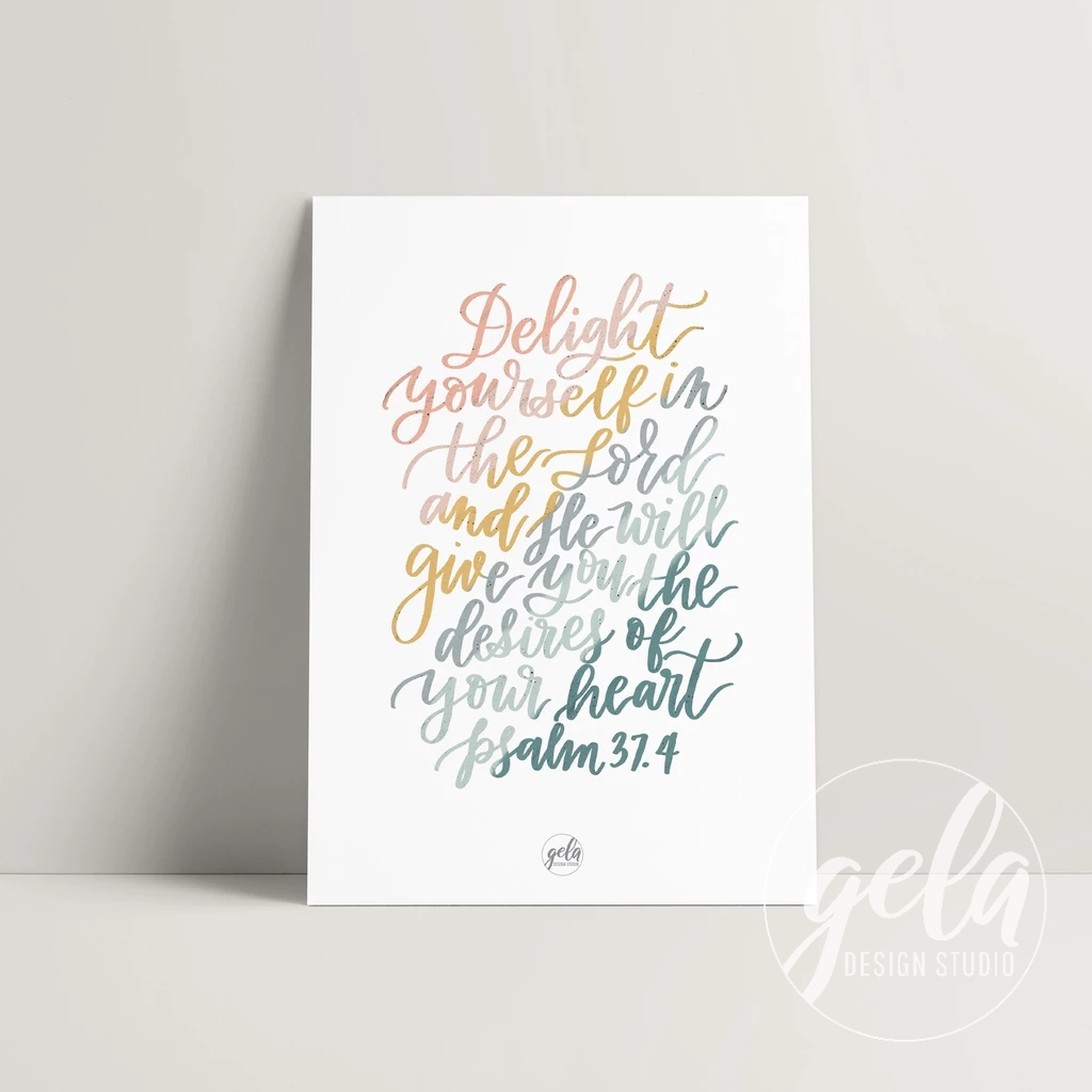 Handwritten Mini Art Print Decor | Bible Verse | Encouraging Quotes ...