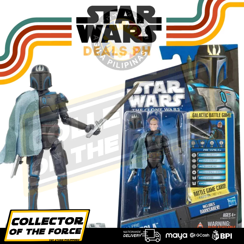 Star Wars 3.75 Clone Wars Death Watch Pre Vizsla (Sealed) | Shopee ...