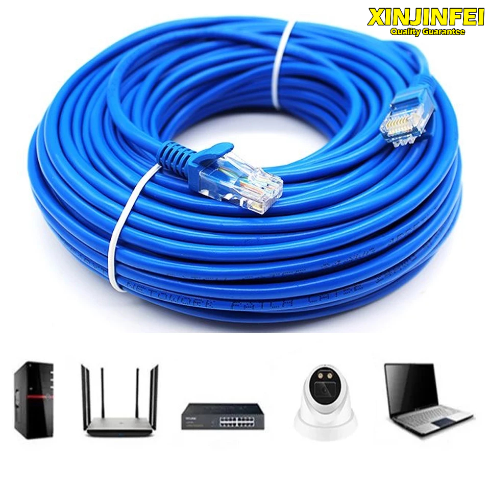 20m Fast Speed Camer Ethernet Cable Computer 1G Network LAN Cord Rj45 ...