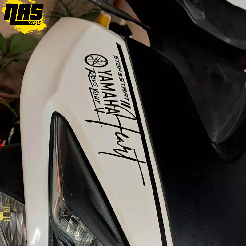 Yamaha Revs Your Heart Motorcycle Sticker Waterproof Custom Fender ...