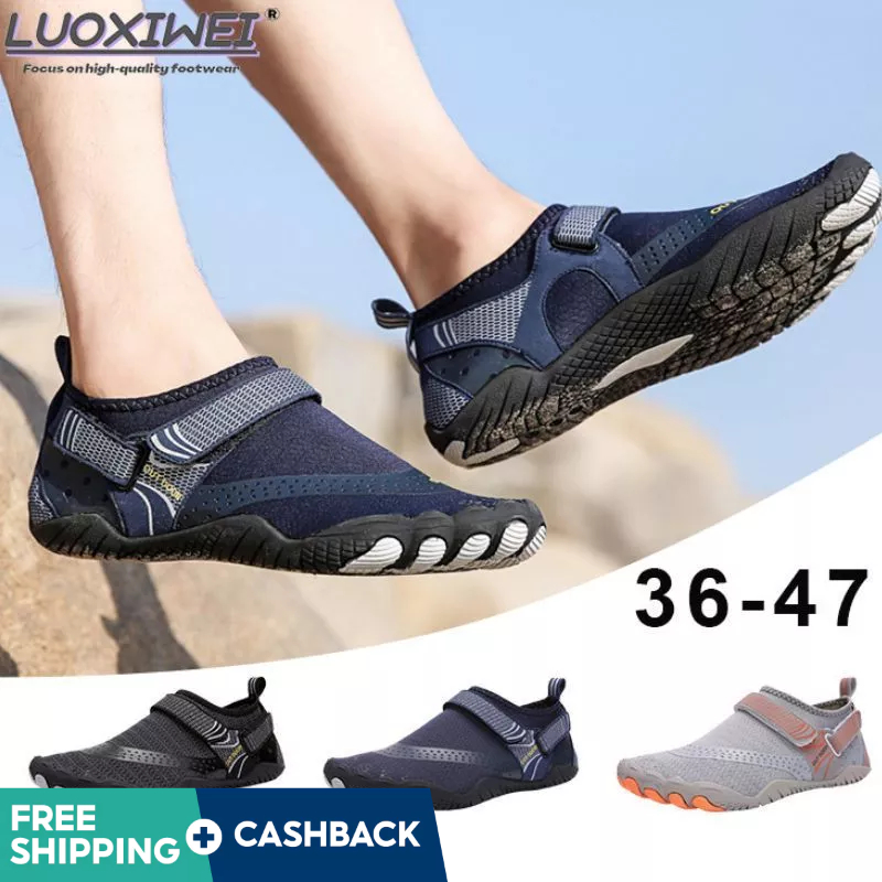 Men Women Aqua Shoes Breathable Quick Dry Non-slip Water Fishing Hiking ...