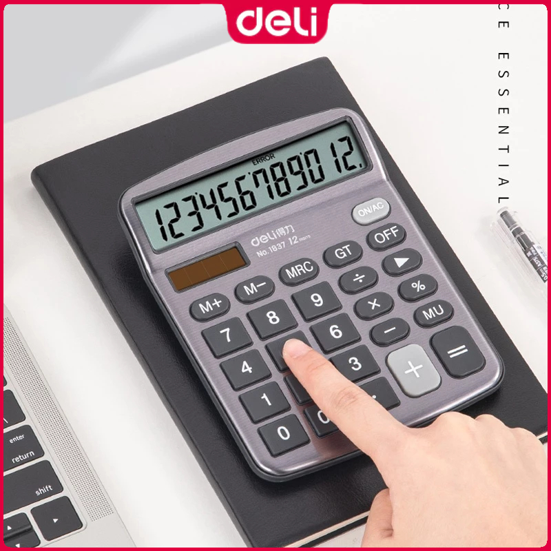 Deli 1837 Electronic Scientific Standard Calculator Desktop Calculators ...