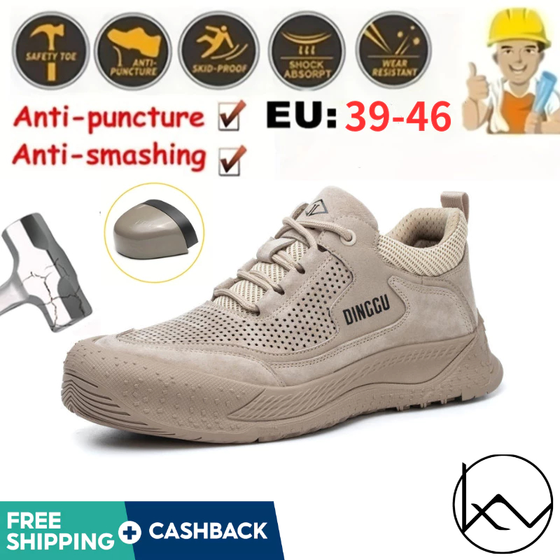 Lightweight Safety Shoes For Men Steel Toe Work Boots Low Cut ...