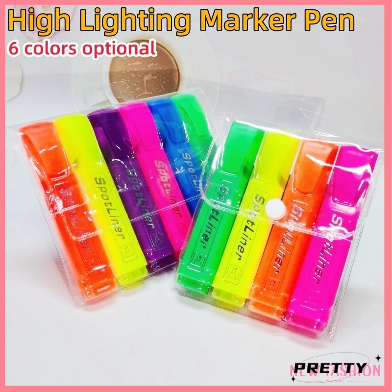 Color Highlighter Set Candy-colored School Office Supplies Stationery ...
