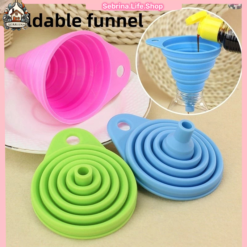 Silicone Folding Telescopic Funnel/Telescopic long neck kitchen tools ...