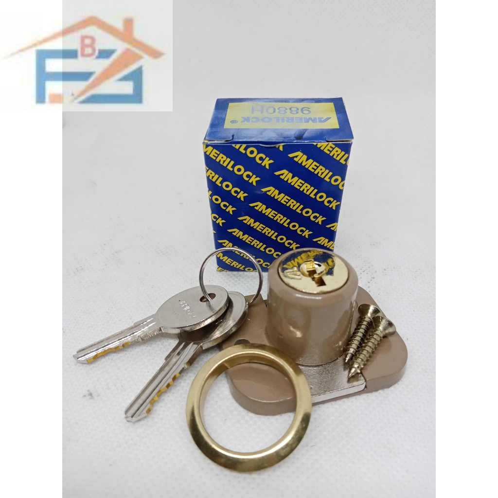 AMERILOCK/MAXEL/808 Drawer Lock Set with Screw and Key | Shopee Philippines