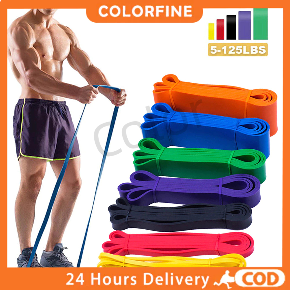Resistance Band Workout Pull Up Elastic Bands Rubber Loop Power Set ...