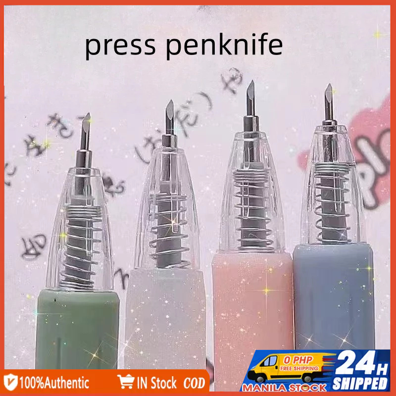 Press the pencil knife, paper cutting utility knife portable hand ...