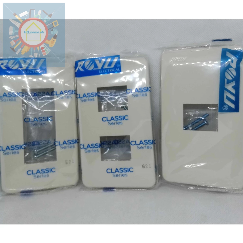 ROYU CLASSIC SERIES Plate Cover/Pin@Universal Outlet/1 Way@3 Way Switch ...