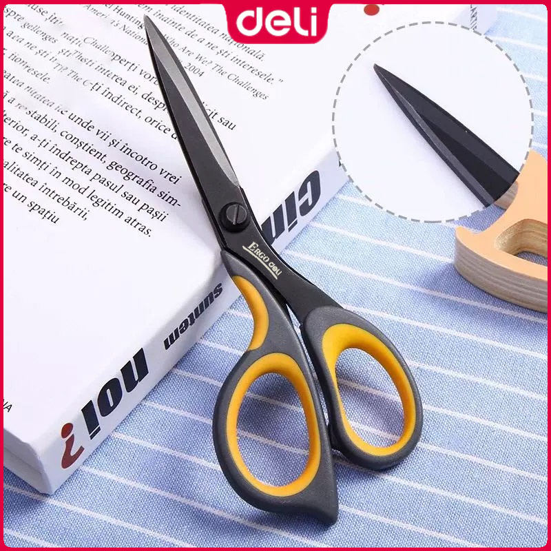 Deli Stainless Steel Scissor Household Multi-functional Scissor Office ...