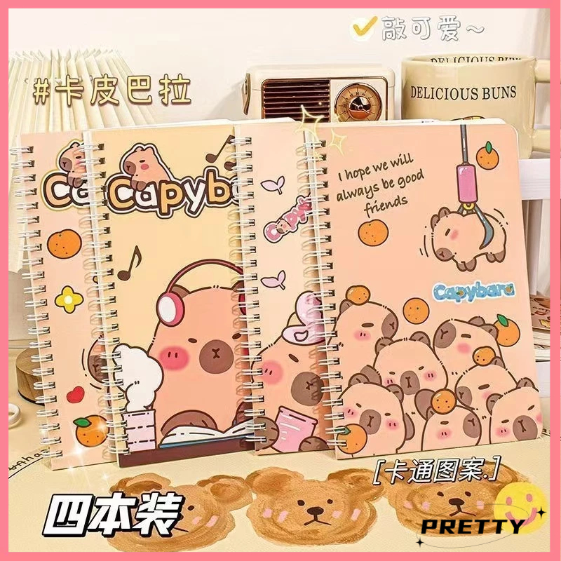 A7/A5 Cute Animal Capybara Coil Notebook Biological Card Pippa ...