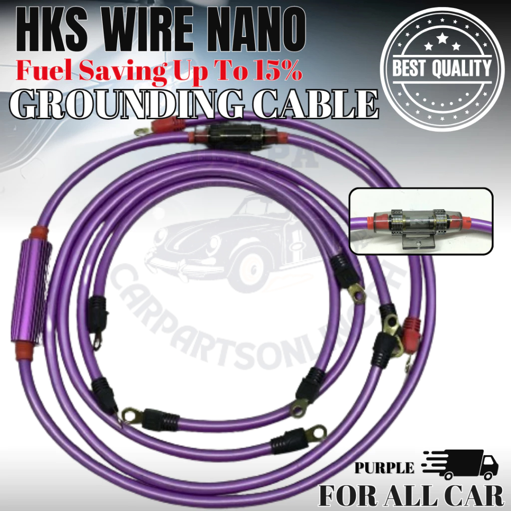 OSCPA HKS WIRE NANO TECH EARTH GROUNDING CABLE (11183) | Shopee Philippines